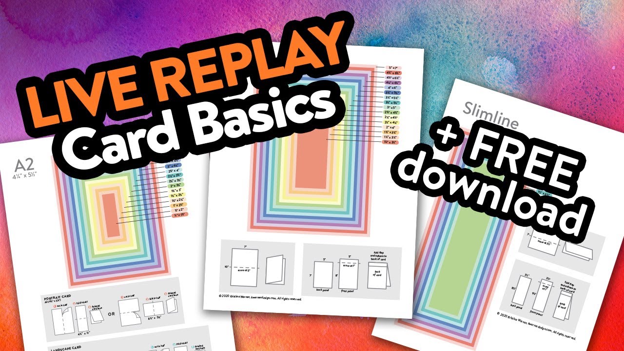 🔴 LIVE REPLAY! Card Measurements, Layers, Etc. + answering questions ...