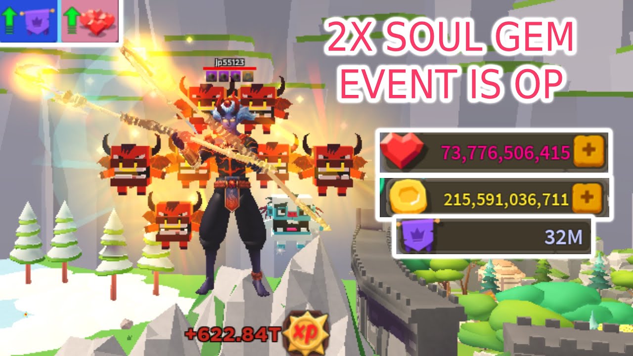THE NEW 2x Soul gem Update on Giant simulator Is Insane! 72B Soul gems ...