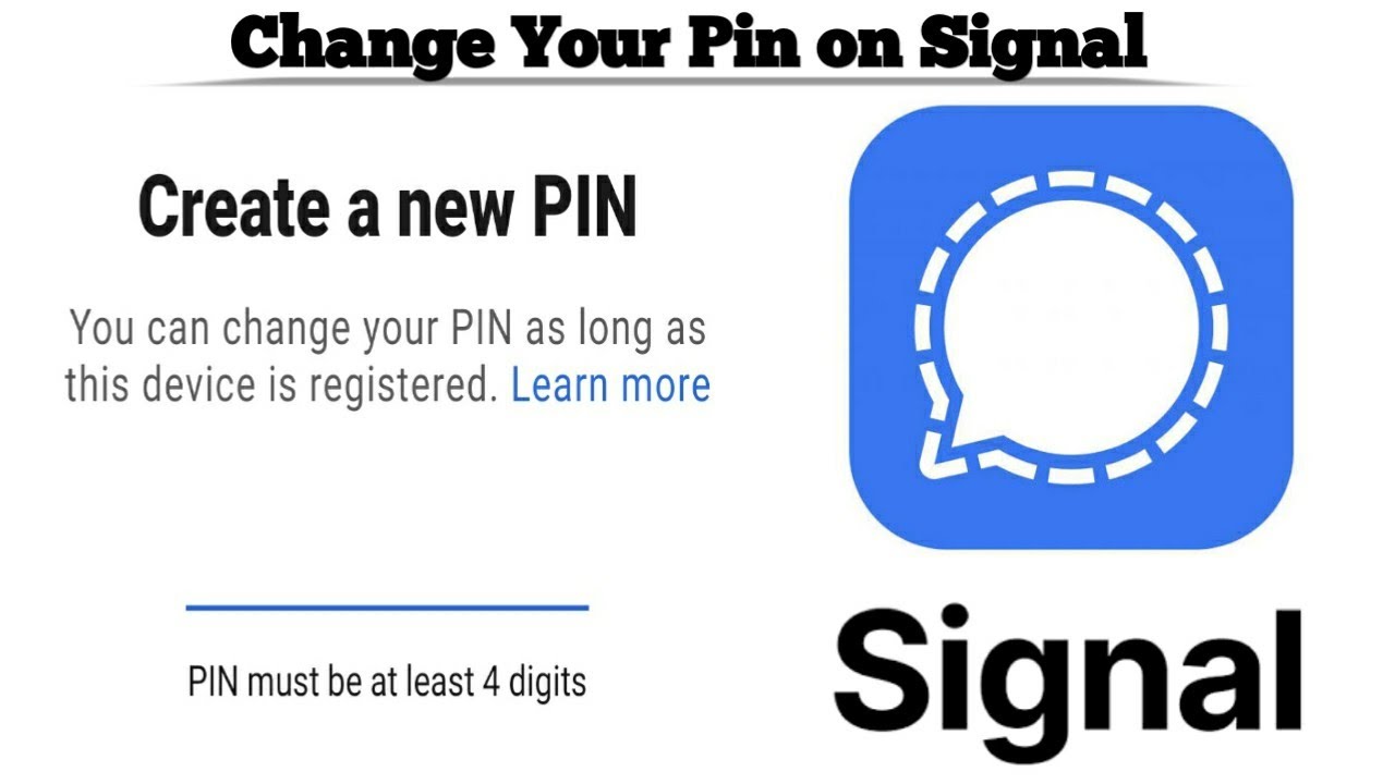 How to Change Pin On Signal Private Messenger app | Create Pin on ...