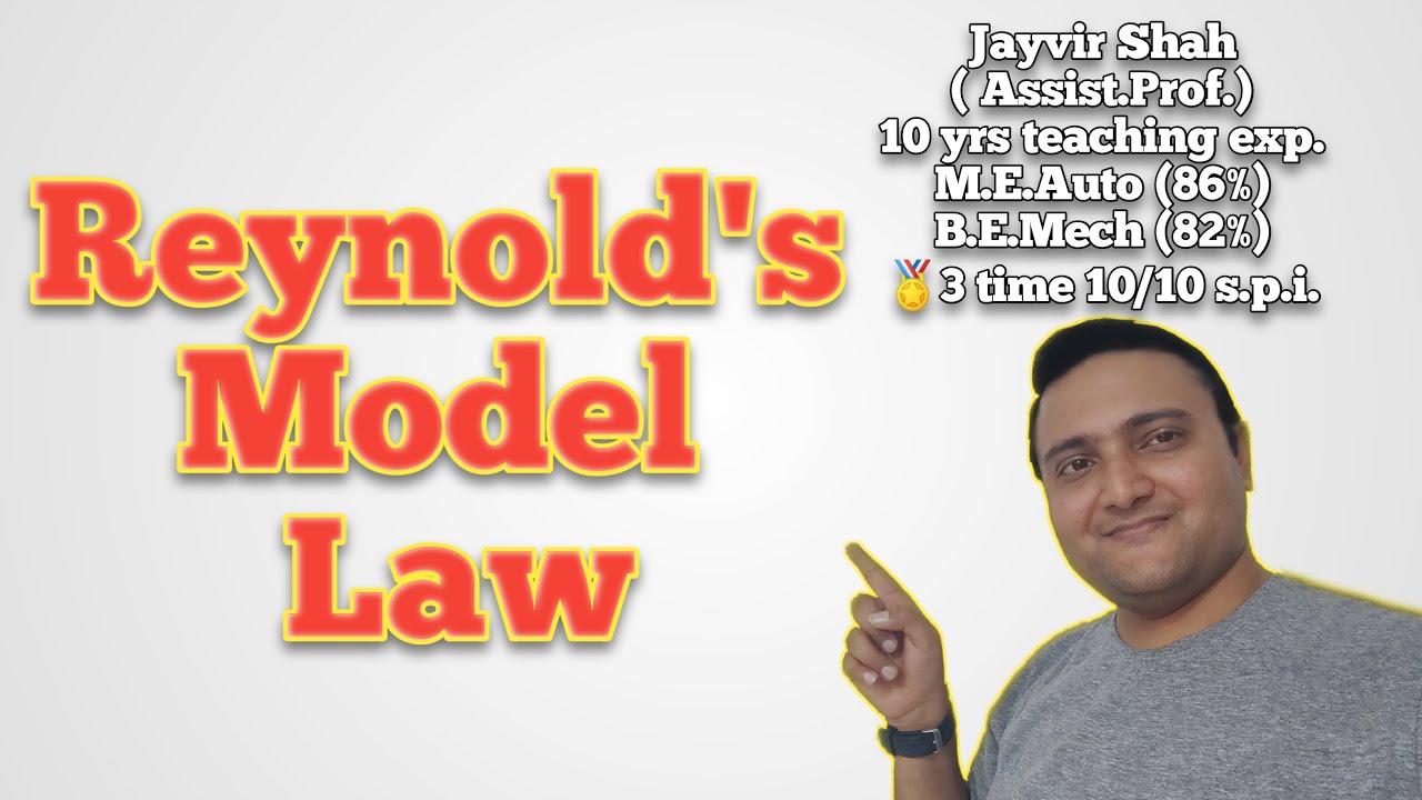 Reynold's model law to design model and prototype - YouTube