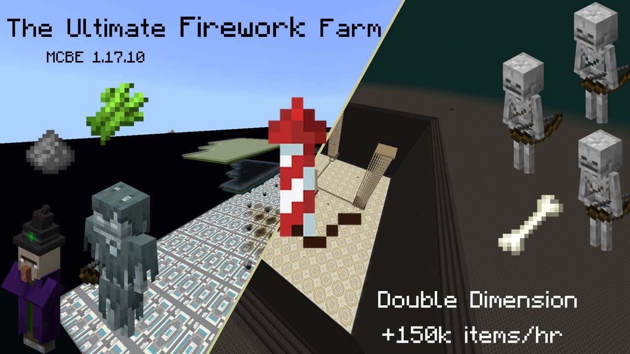 The Ultimate Firework Farm (UFF) 1.17.10 [MCBE] - YouTube