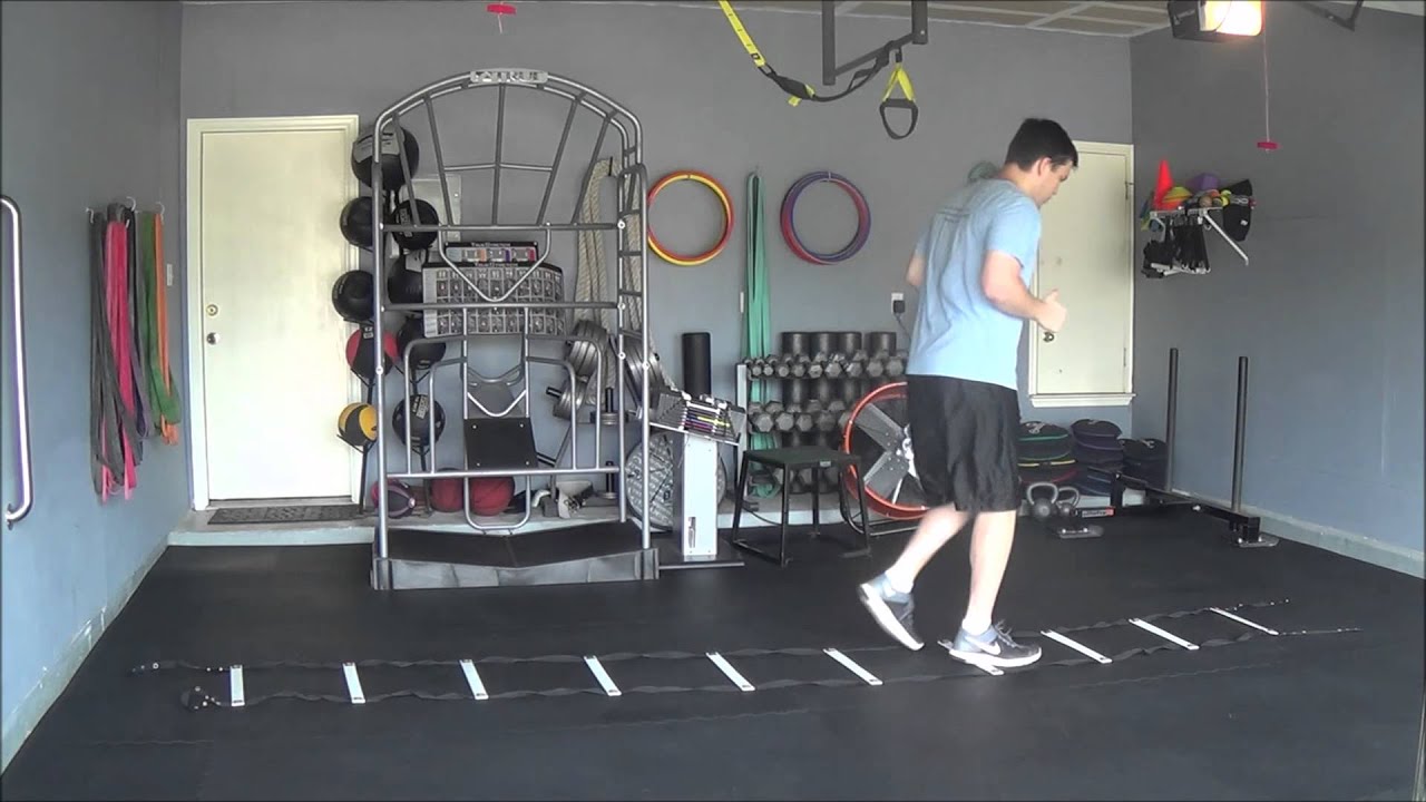Agility Ladder Right Foot Forward - YouTube