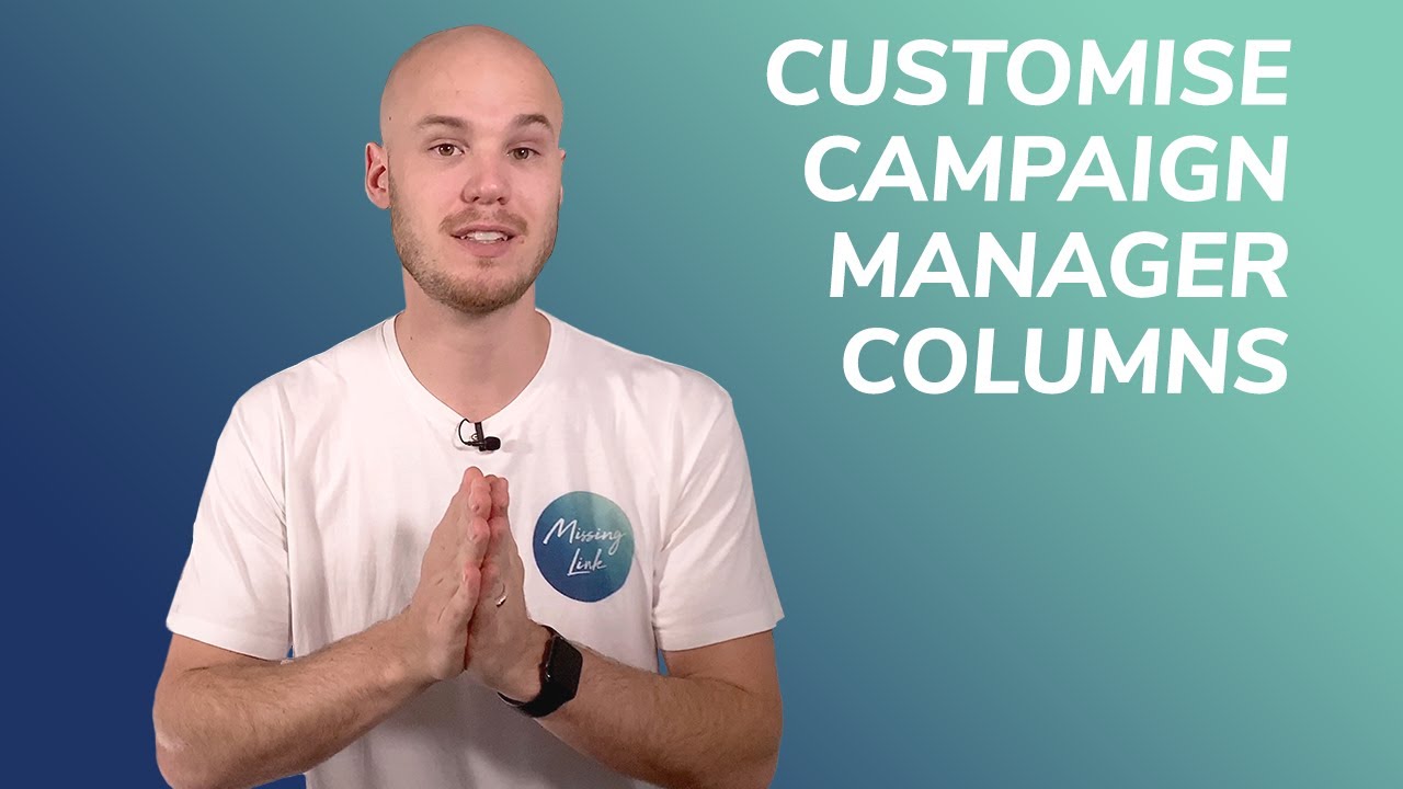 Customise your Facebook Campaign Manager Columns - YouTube