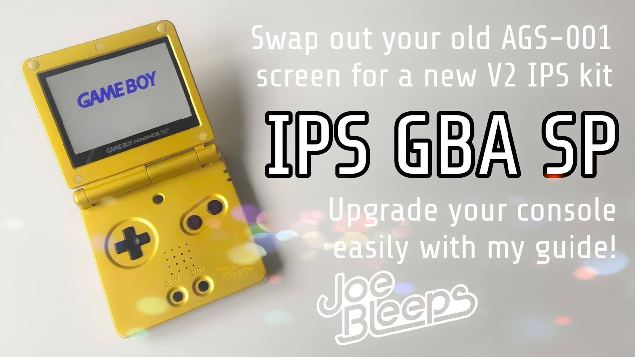 How to fit an IPS screen to your Game Boy Advance SP - YouTube