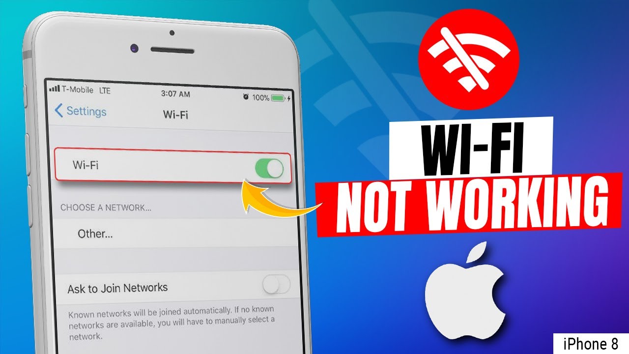 How to Fix Wi-Fi Not Working on iPhone 8 Plus | WiFi Issues with iPhone 8 Plus - YouTube