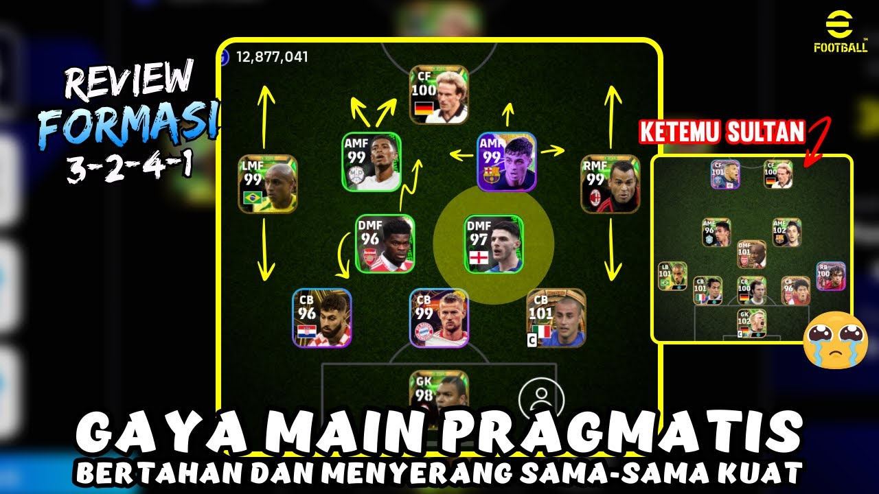 Formasi 3 Bek Tapi Susah Ditembus⁉️ - Review Formasi 3241 Long Ball ...