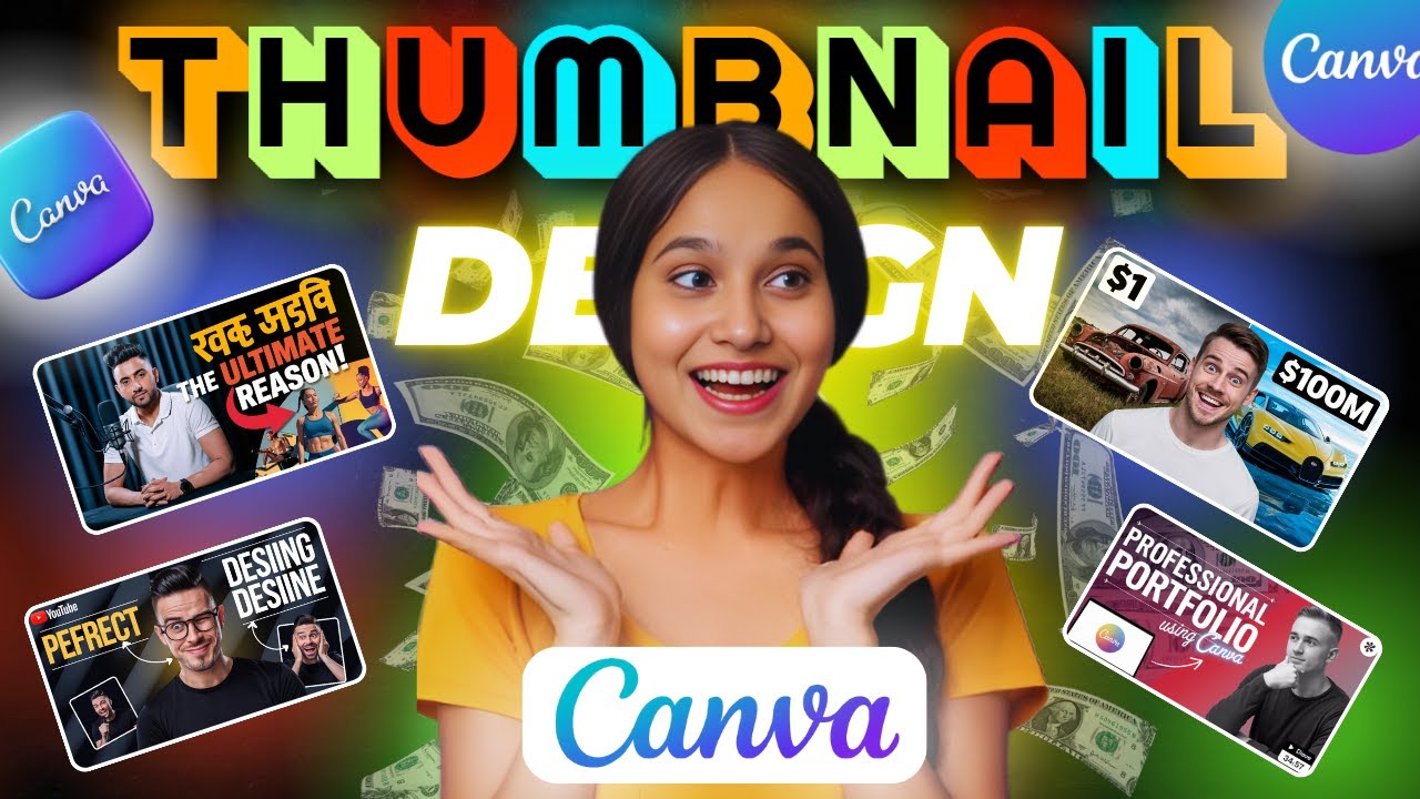 How To Make Youtube Thumbnail | Youtube thumbnail kaise banaye | Canva ...
