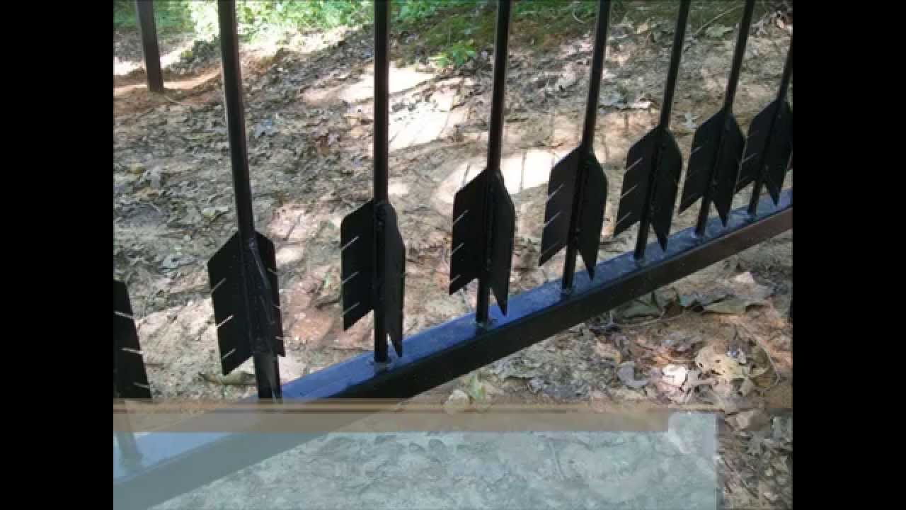 Custom Gate - Arrow & Fletching Gate by American Iron Fence - YouTube