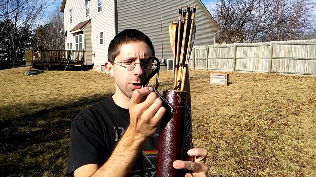 Shooting a Take-Down PVC Brave Bow with ABS Quiver - YouTube