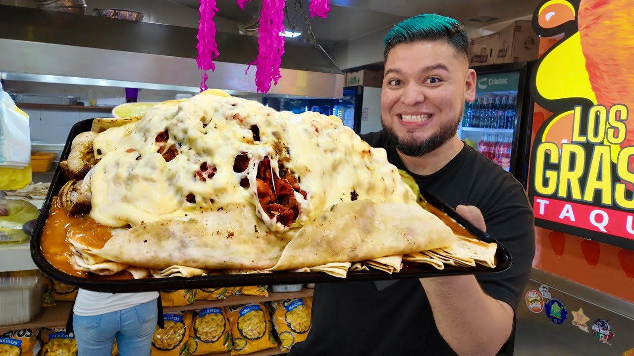 EL TACO MÁS GRANDE de todo México, pesa 5 KILOS | Los Grasosos - YouTube