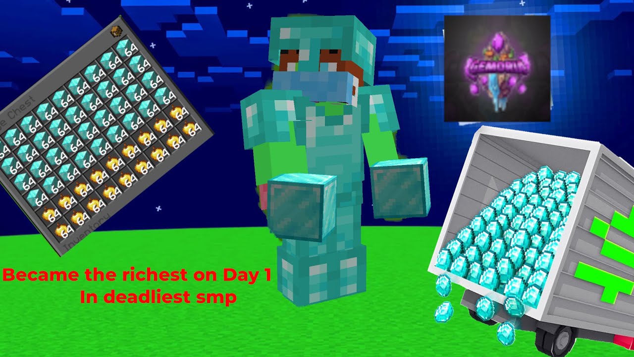 I became the richest player in Gemesis smp on day 1 - YouTube