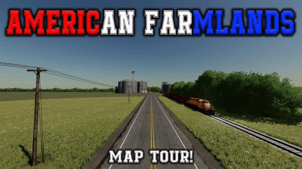 “AMERICAN FARMLANDS” FS22 MAP TOUR! | NEW MOD MAP! | Farming Simulator ...