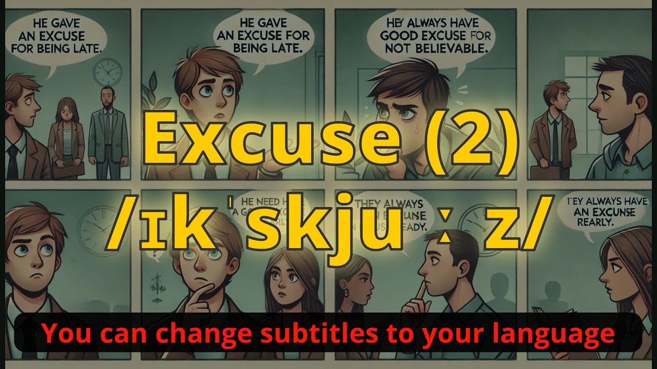 Excuse meaning (2) with 5 examples - YouTube