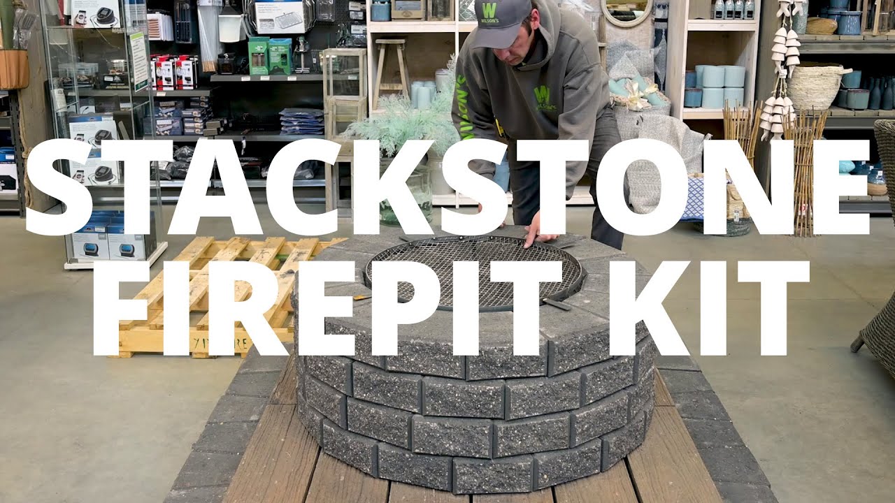 Stack Stone Fire Pit Tutorial - YouTube