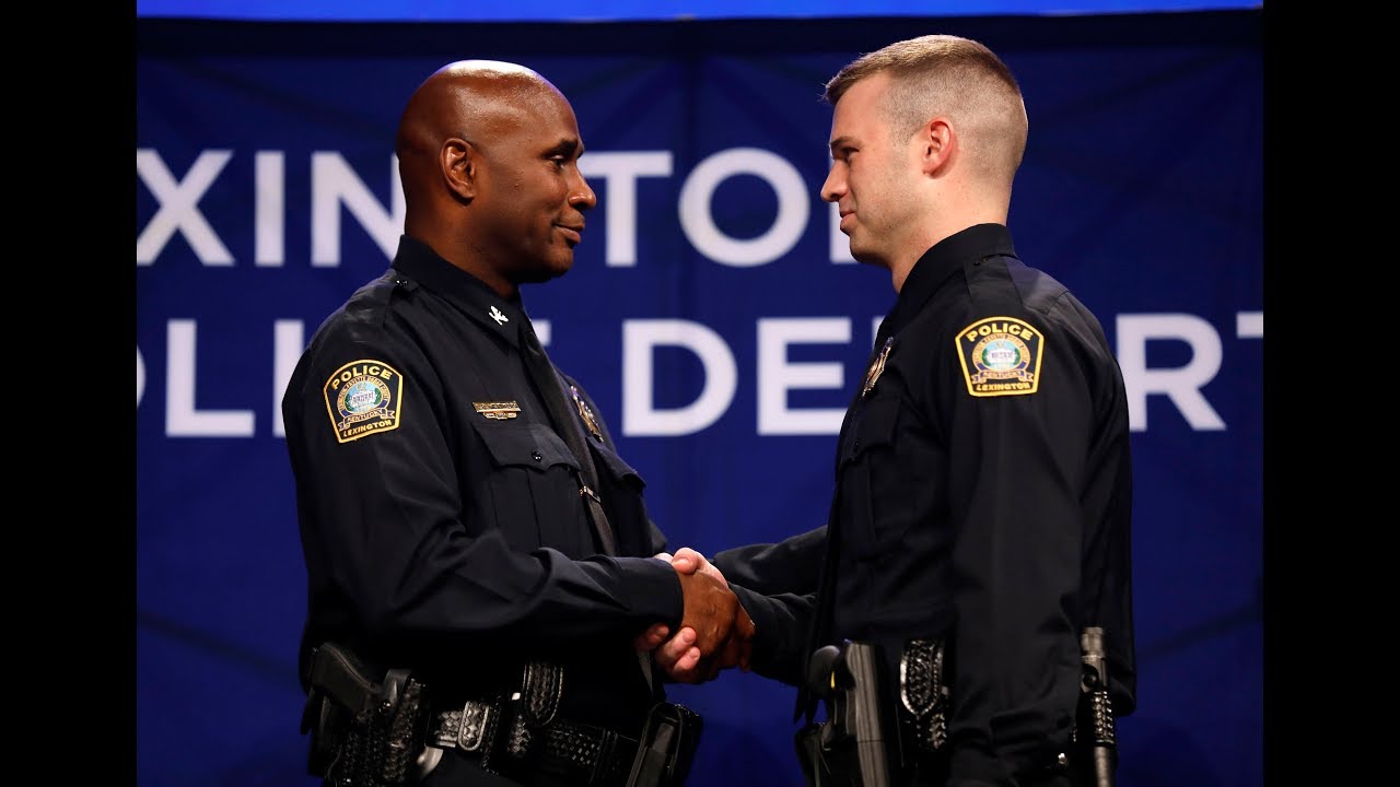 Lexington Police Department Class 10-2017 Graduation - YouTube