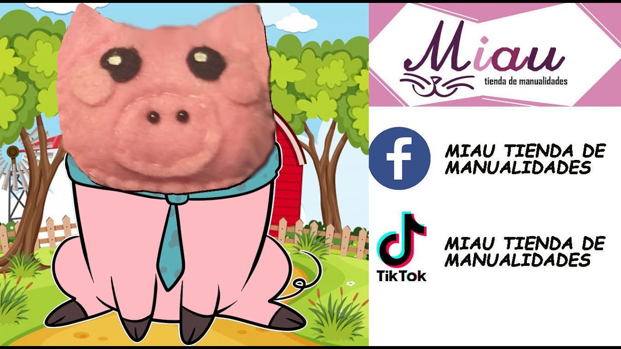 cerdito de paño lency en 3 minutos - YouTube