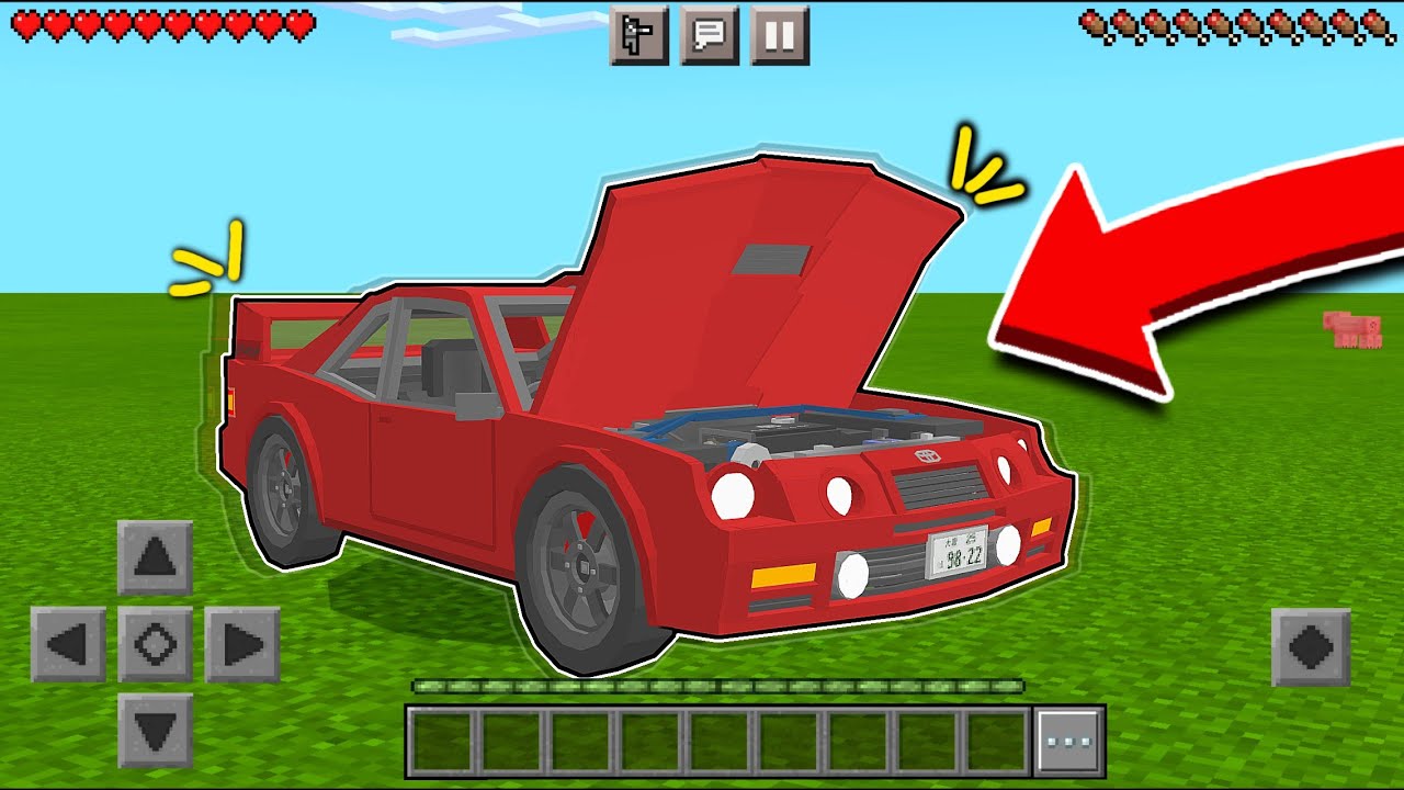 ️OS 5 MELHORES MODS DE CARRO PARA MINECRAFT PE 1.17(mods de carros ...