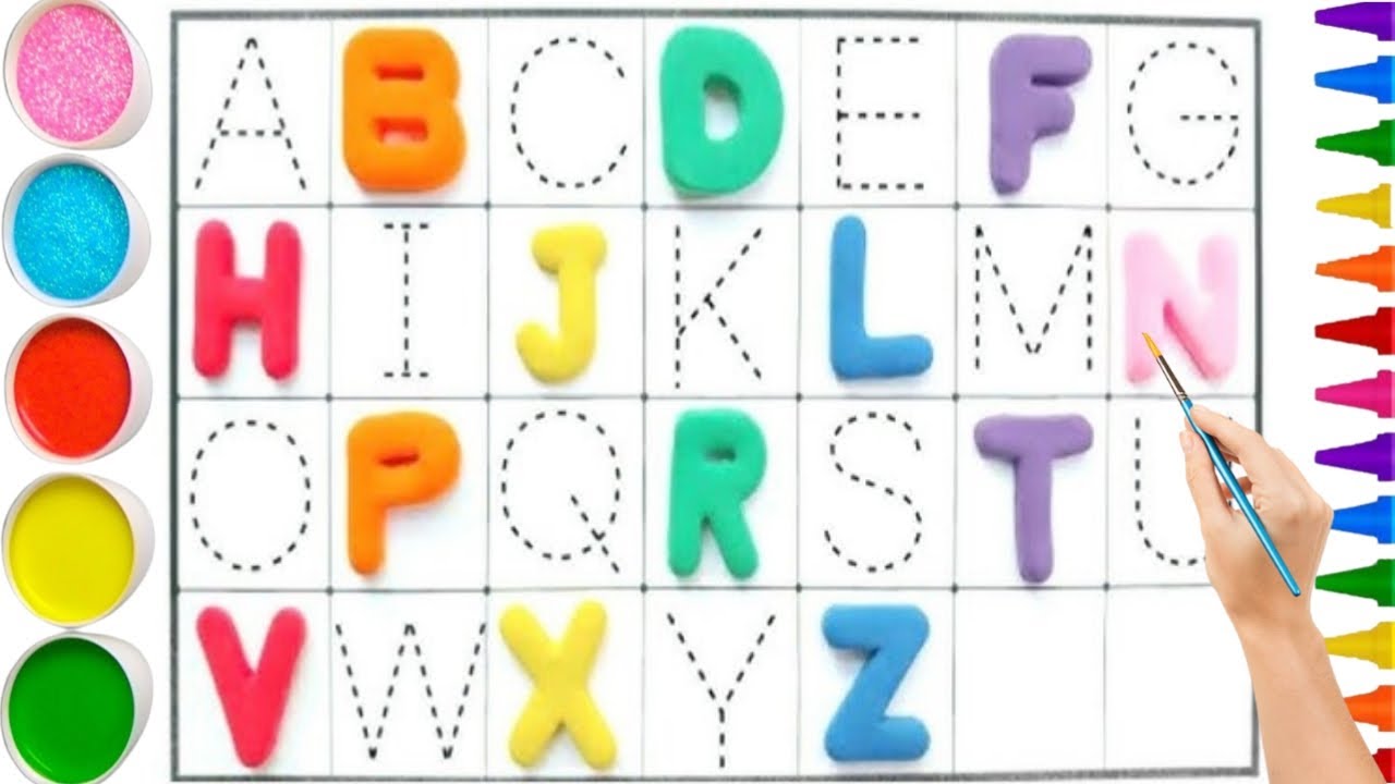 A for Apple B for Ball, Alphabets | Learn to Write Alphabet | ABCD for ...