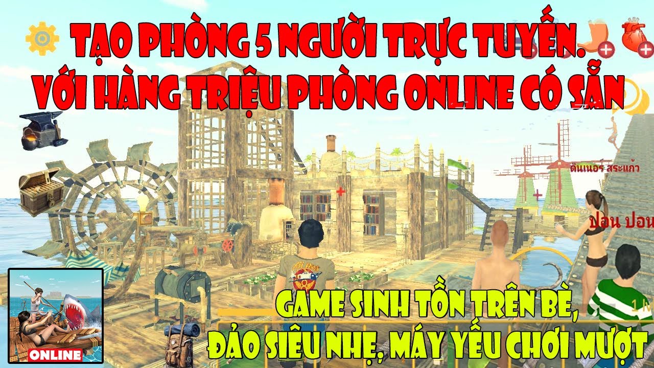 Ocean Survival Multiplayer Sinh Tồn Trên Bè - Cách Tạo Phòng Online ...