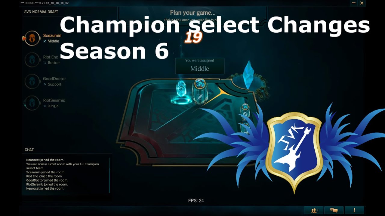 LoL - Champion Select Changes - Season 2016 - YouTube