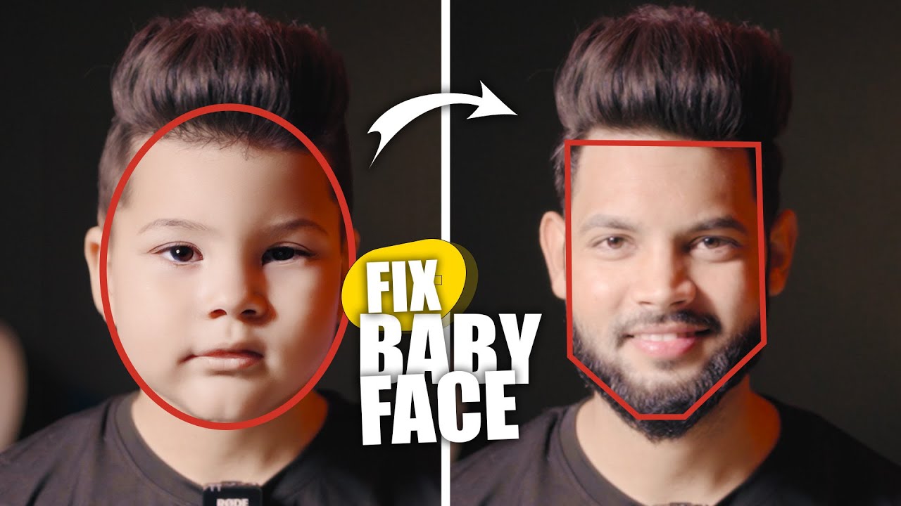 How to Fix Your Baby Looking Face😍 | Get Musculine Face - YouTube