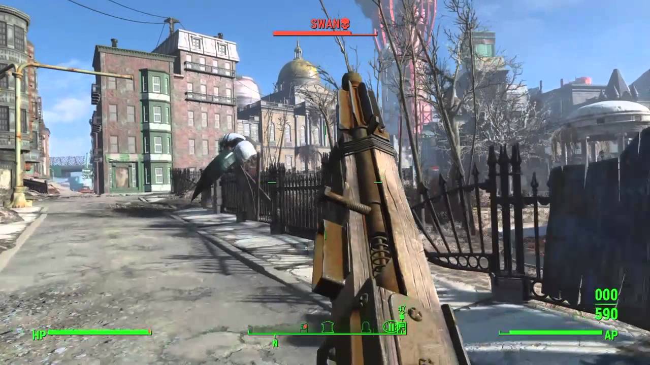Fallout 4 - Swan boat mutant - YouTube