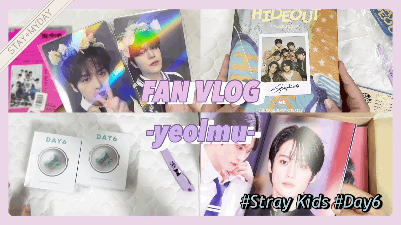 Yeolmulog9 쌓아둔 언박싱 영상 털기 Kms 화관포카 전시회 통판 굿즈 스테이 4기 팬클럽키트 마데워치