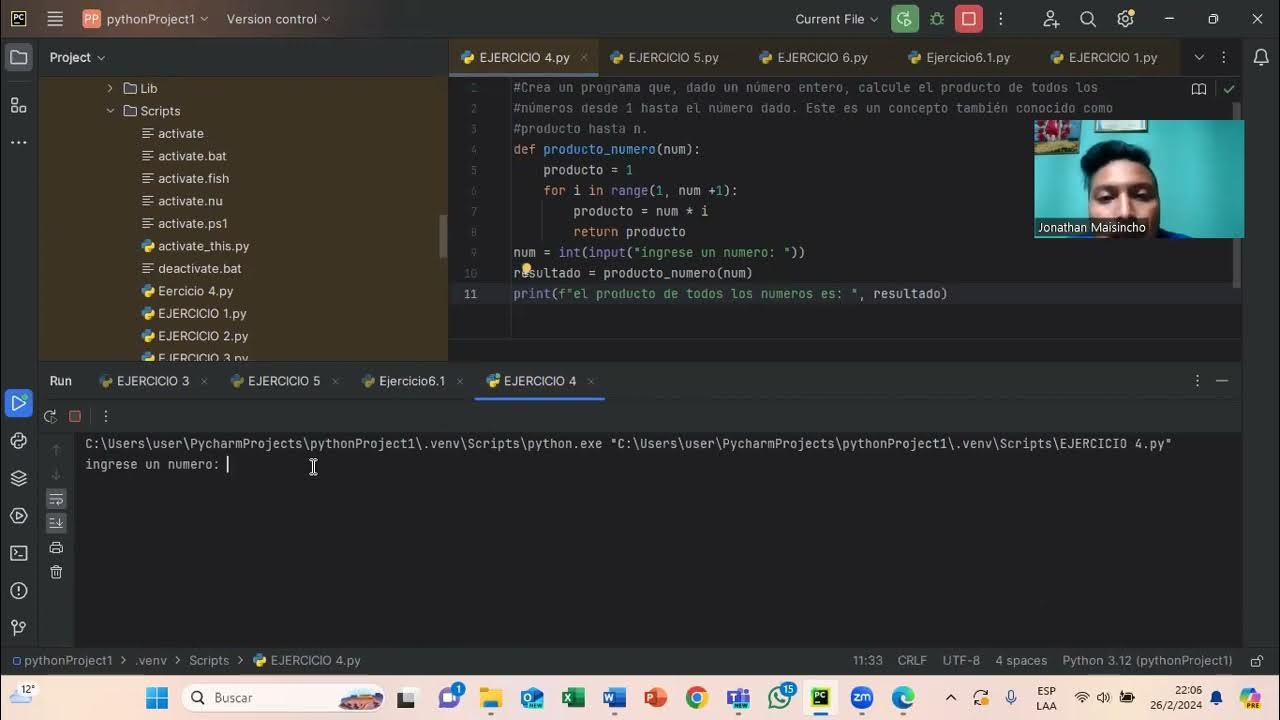 EJERCICIOS EN PYTHON - YouTube