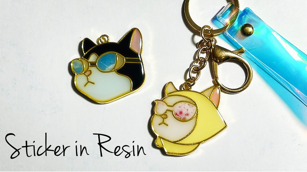 Sticker in Resin Craft Ideas | Epoxy Resin Art | Epoxy Resin Creations ...