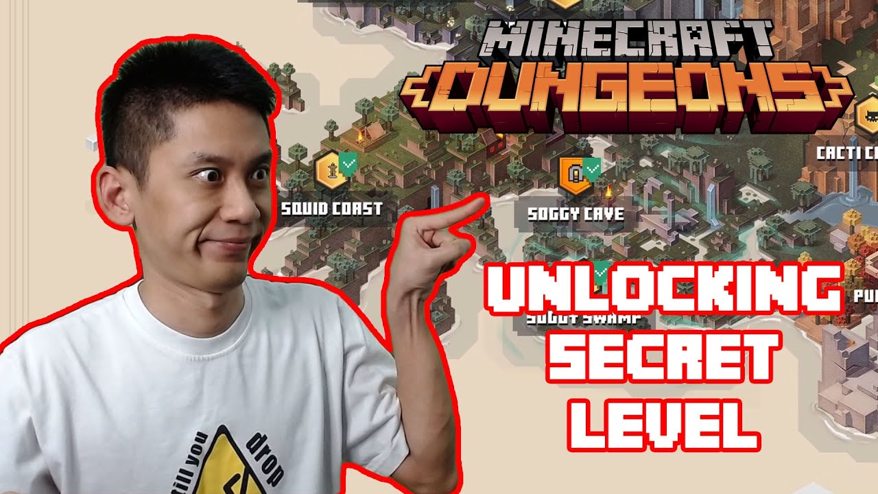 How To Unlock Secret Level In Soggy Swamp - Minecraft Dungeons - YouTube