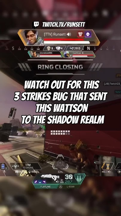 Watch out for this 3 strikes bug that sent this Wattson to the shadow realm | Apex Legends | # ...