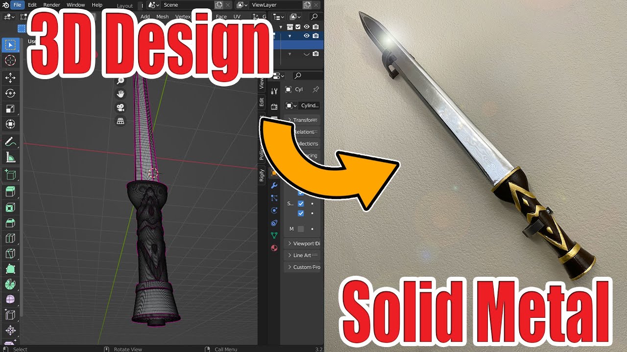 How To Make The Terrifier 2 Sword - Concept To Creation - Metal Casting ...