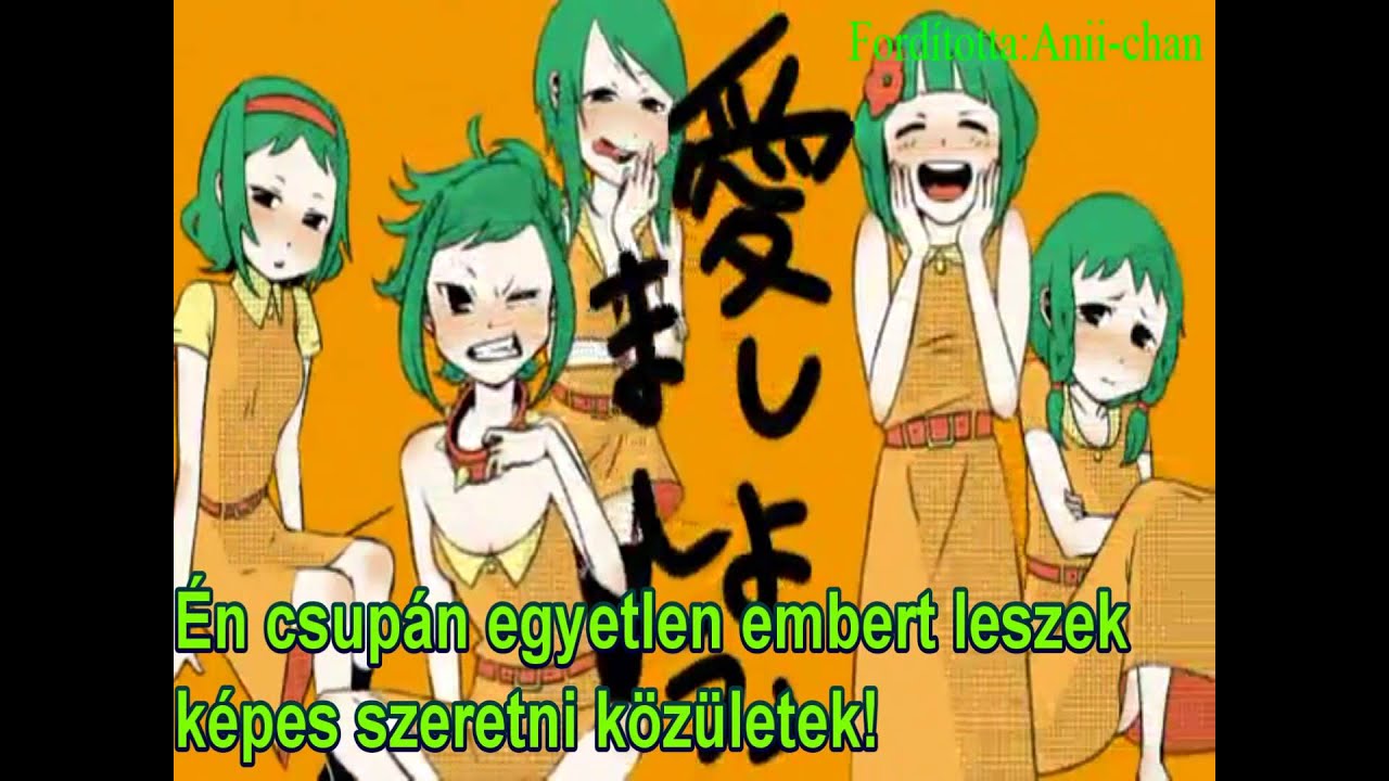 Megpoid Gumi - Ten faced PV Hungarian﻿ Subtitle - YouTube