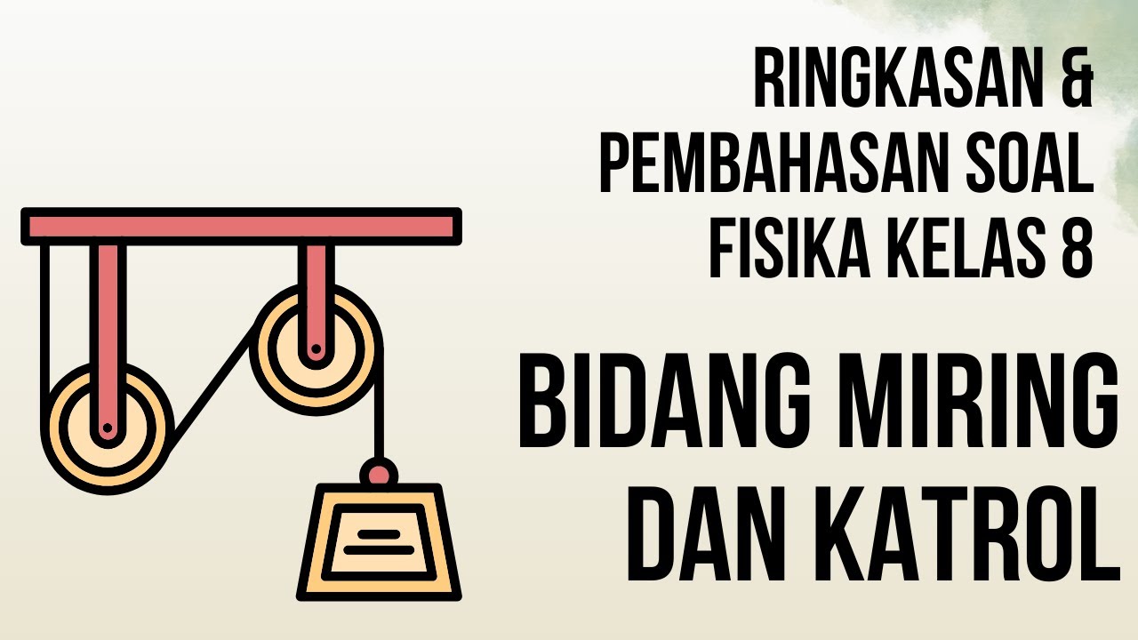 Ringkasan Materi dan Pembahasan Soal Bidang Miring, Katrol dan Takal ...