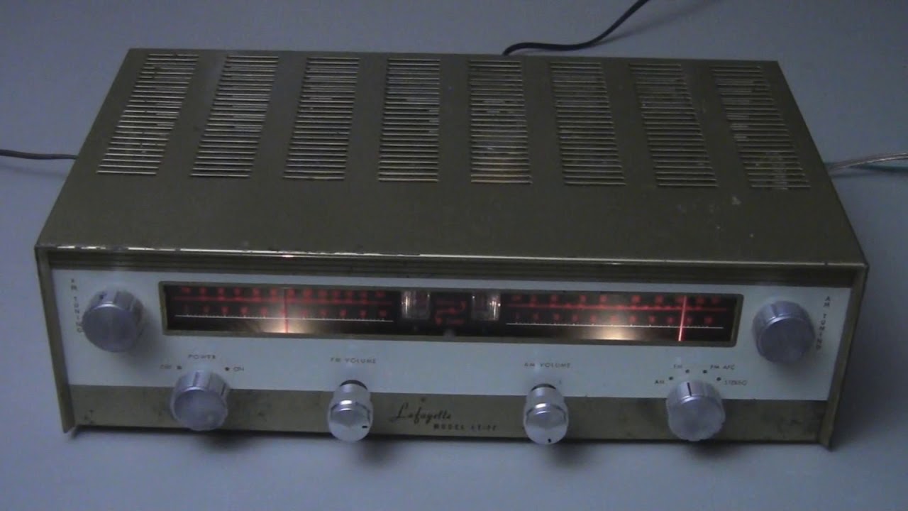 Lafayette Model LT 77 Tube Tuner Demo - YouTube