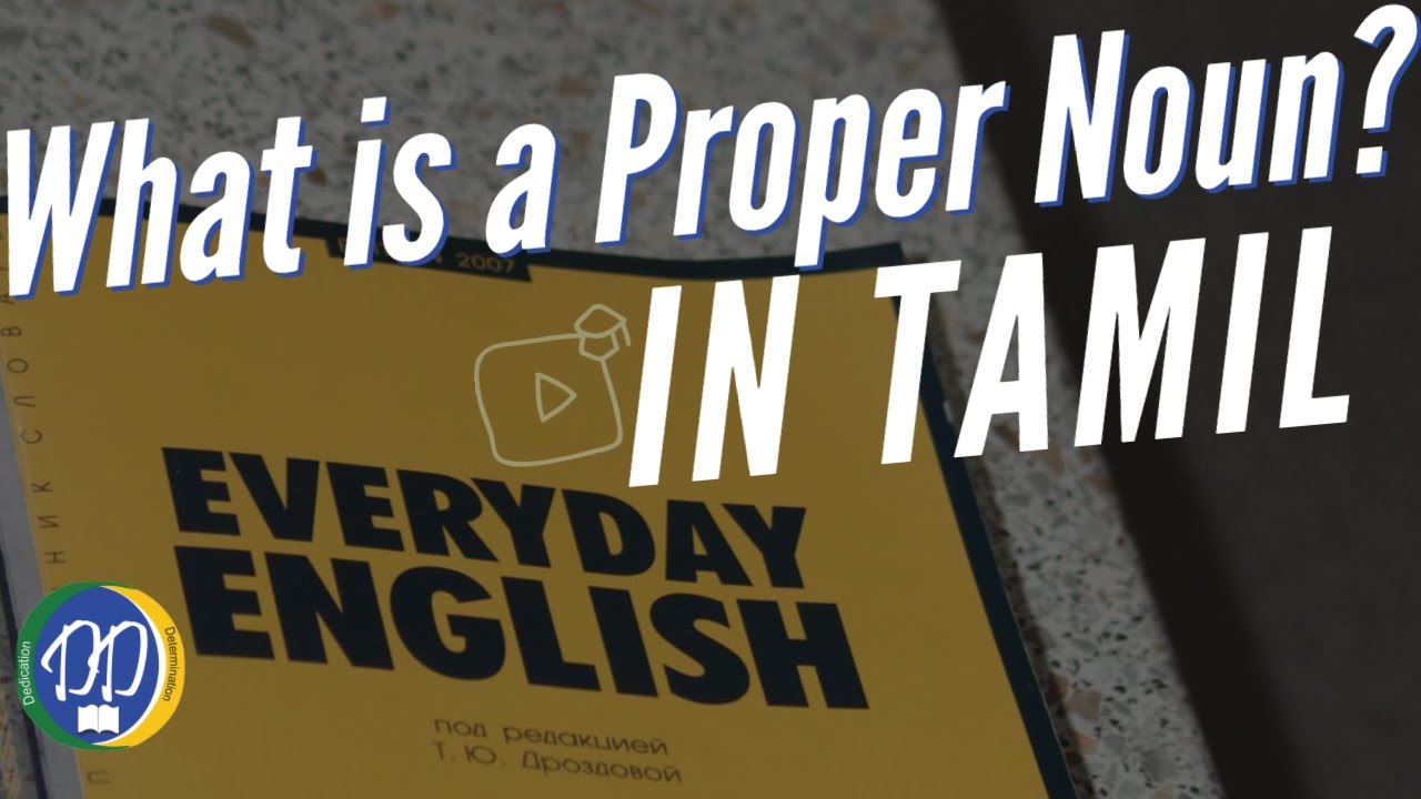 Proper Noun In Tamil With Examples YouTube