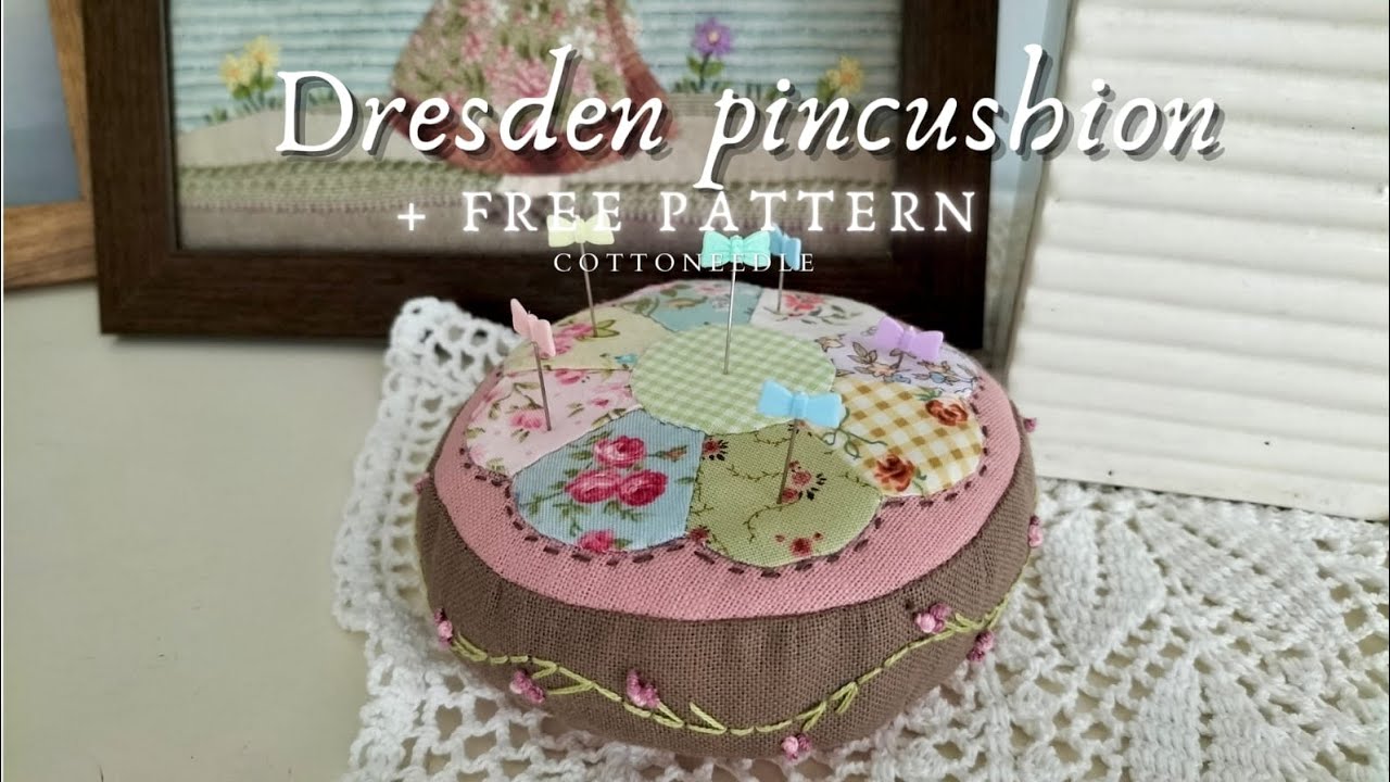 29 How to sew: Dresden Round Pincushion + free pattern - YouTube