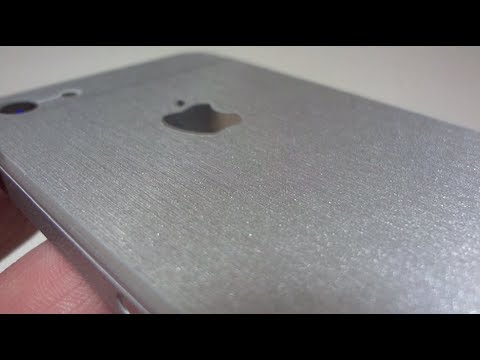 Skinzone Brushed Aluminum Skin for the iPhone 5 Review - YouTube