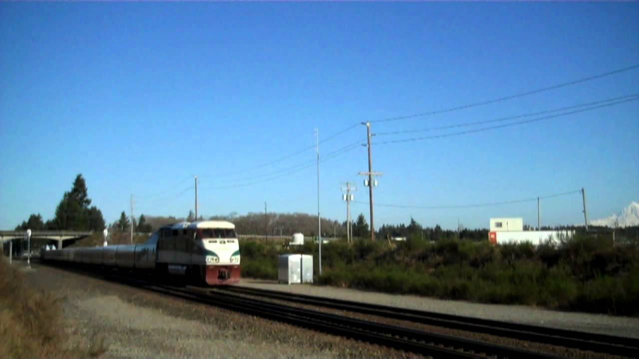 Amtrak Cascades Train #506 @ Olympia, WA 02-15-13 - YouTube