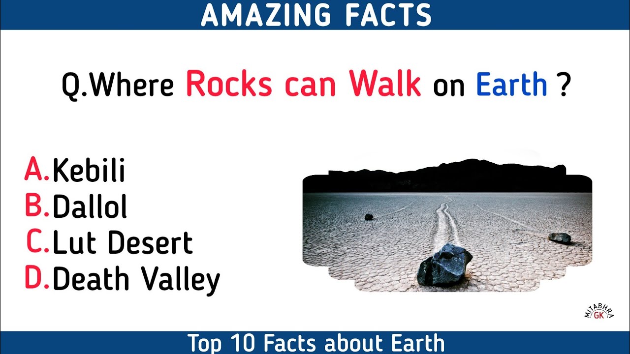 Amazing Facts about Earth | GK Amazing Facts | Earth | Science | Quiz ...