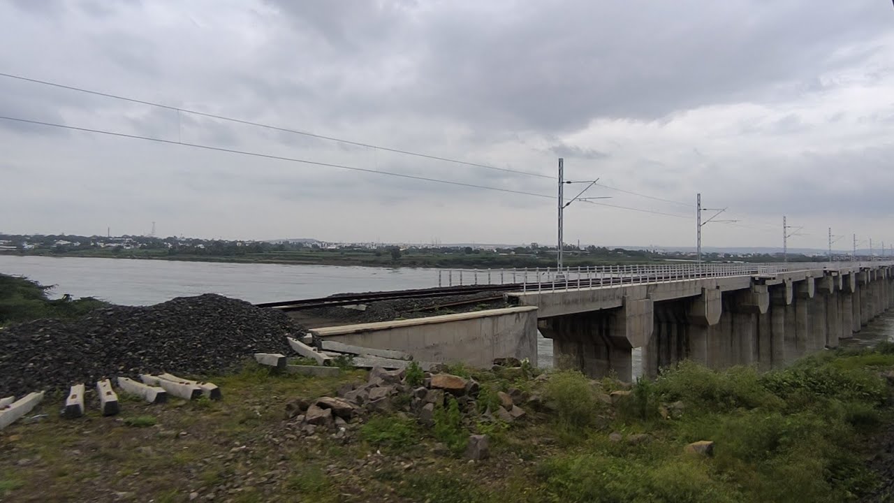 Daund - Chord Line To Kashti Uncut Train Journey Doubling Work ...