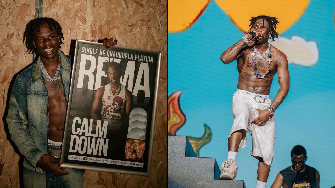 Rema's calm down breaks another record in the US radio - YouTube