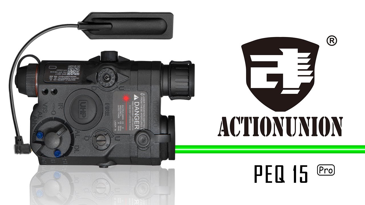 ACTIONUNION PEQ 15 Pro UHP Green Laser - YouTube