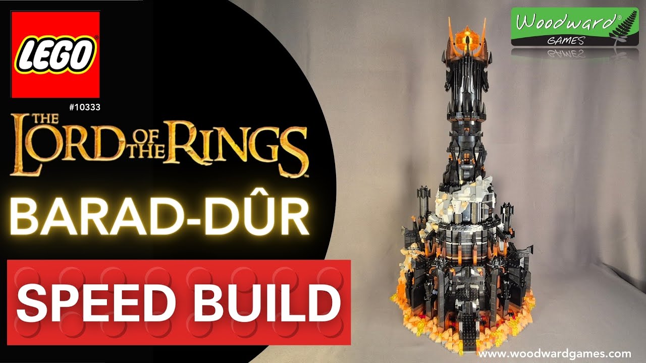 Barad-dûr LEGO Lord of the Rings SPEED BUILD - Woodward Games - YouTube
