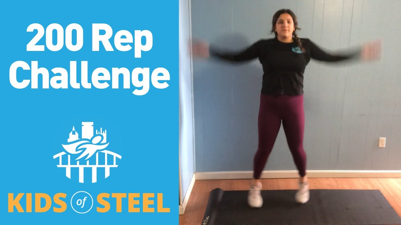 200 Rep Workout Challenge for Kids! - YouTube