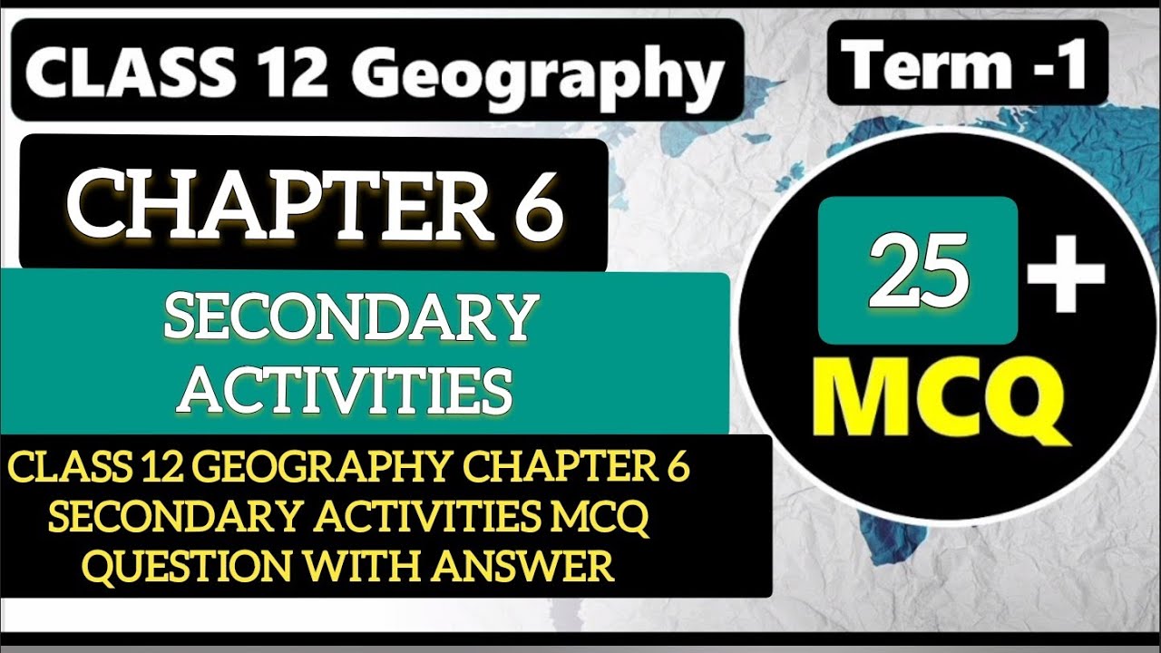 primary Activities MCQ | Class 12 Geography Chapter 5 Primary ...
