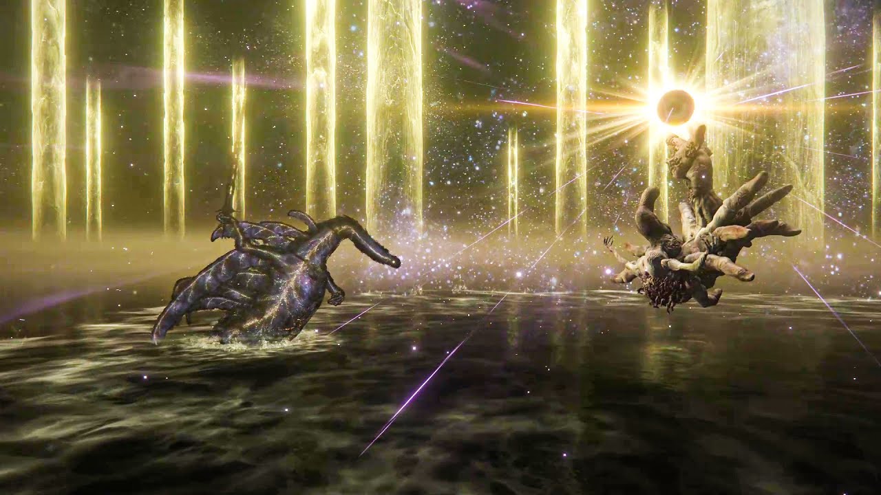 Elden Ring - Battle of Cosmic Entity Elden Beast vs Metyr Mother of ...