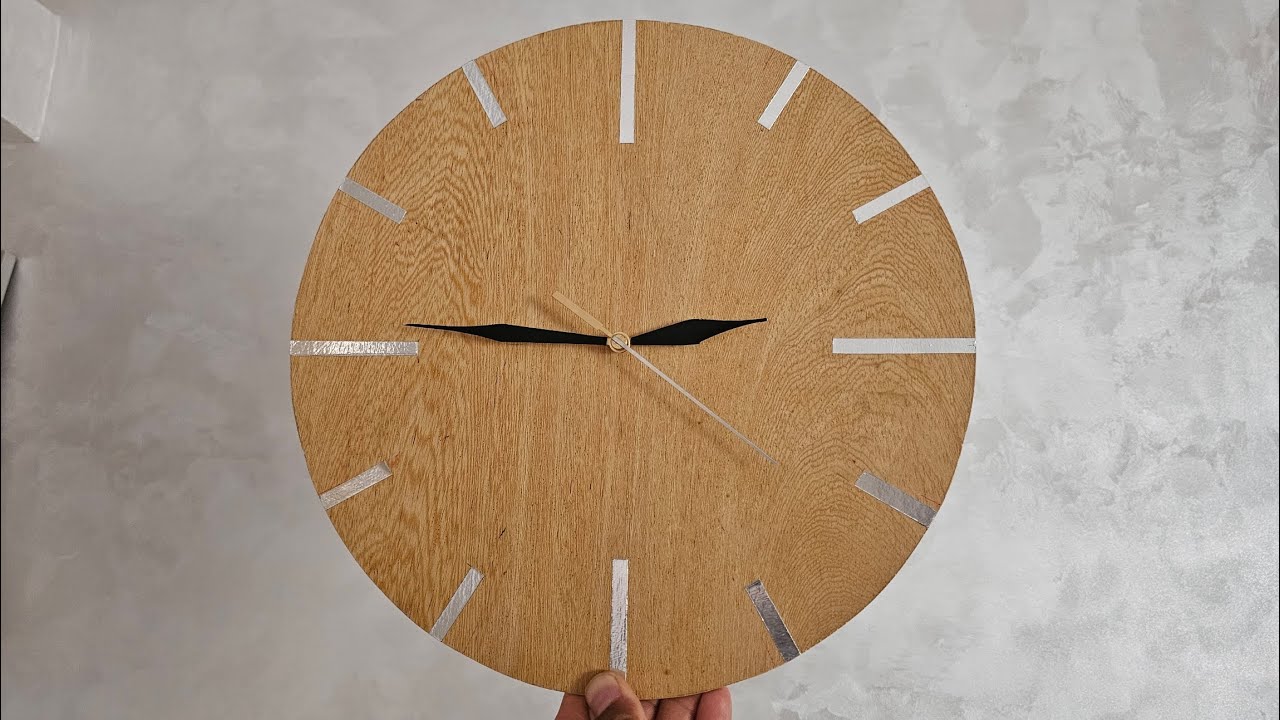 How to make a wooden clock with high specifications - YouTube