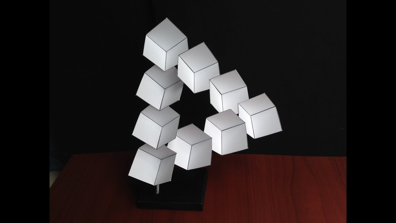 DIY Science Project: Impossible Cubes papercraft - YouTube
