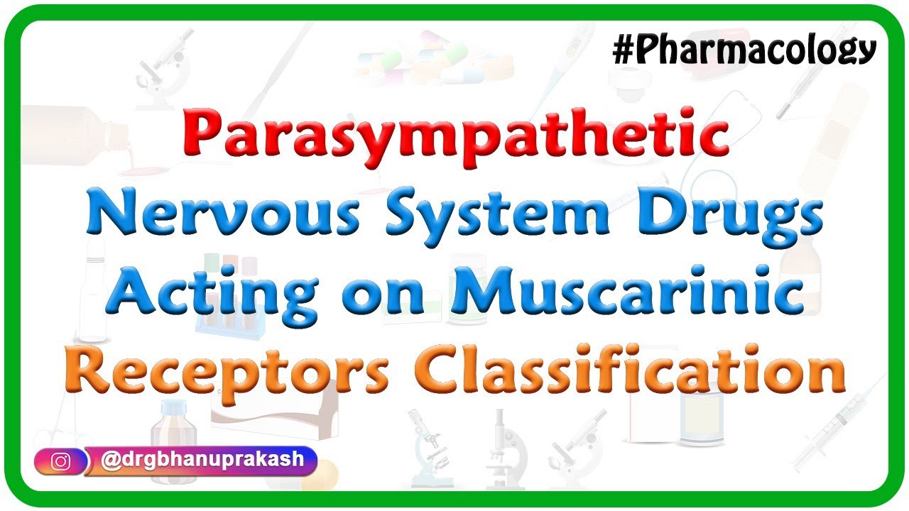 6.Parasympathetic nervous system - Drugs acting on muscarinic receptors ...